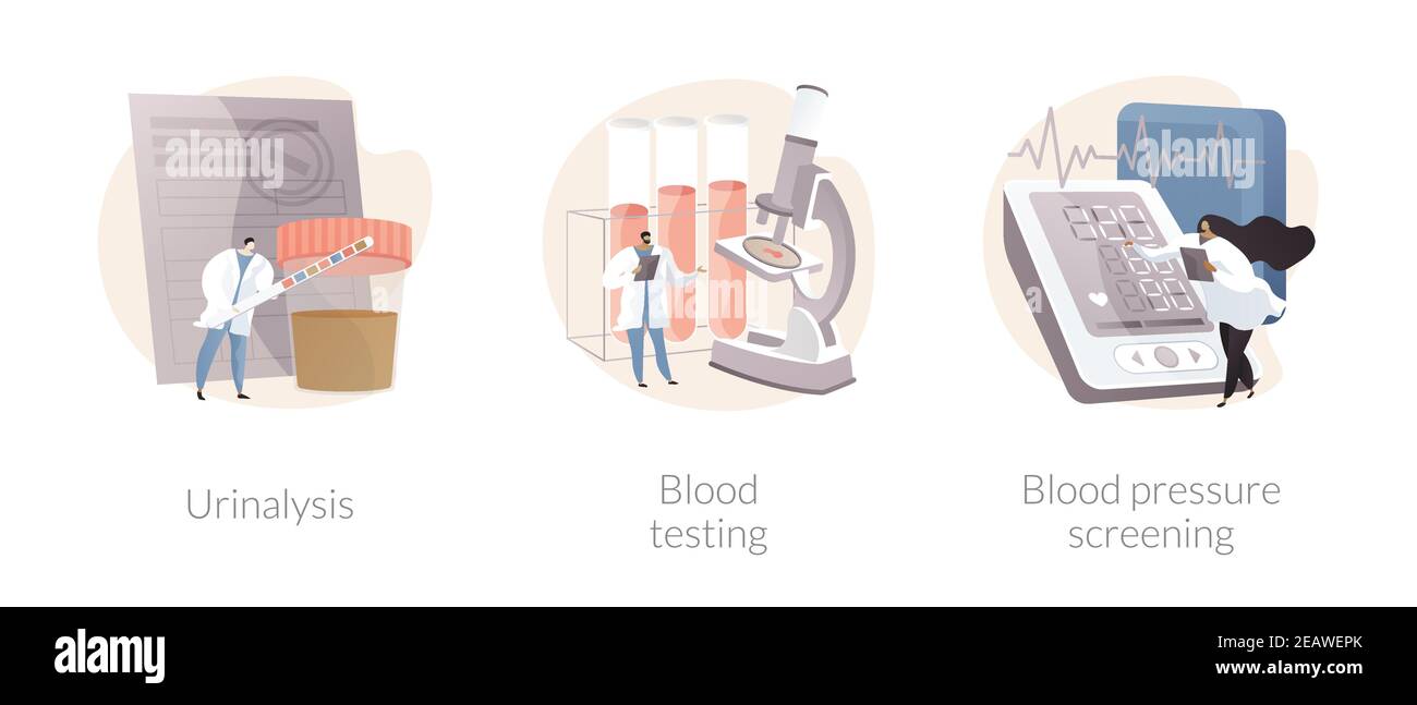 Clinical examination abstract concept vector illustrations Stock Vector ...