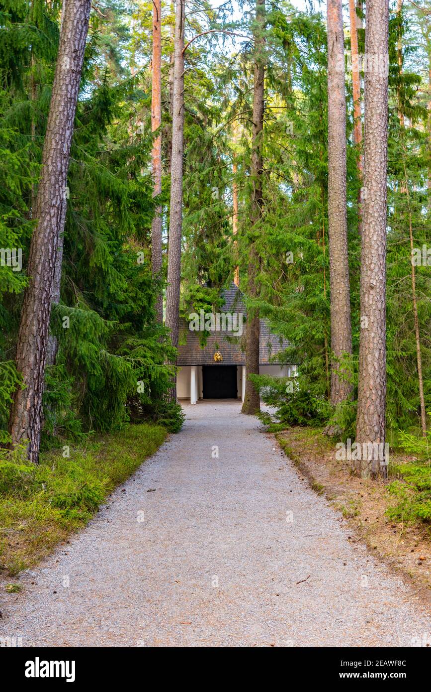 Skogskapellet cemetery chapel at the Skogskyrkogarden, Unesco-listed ...