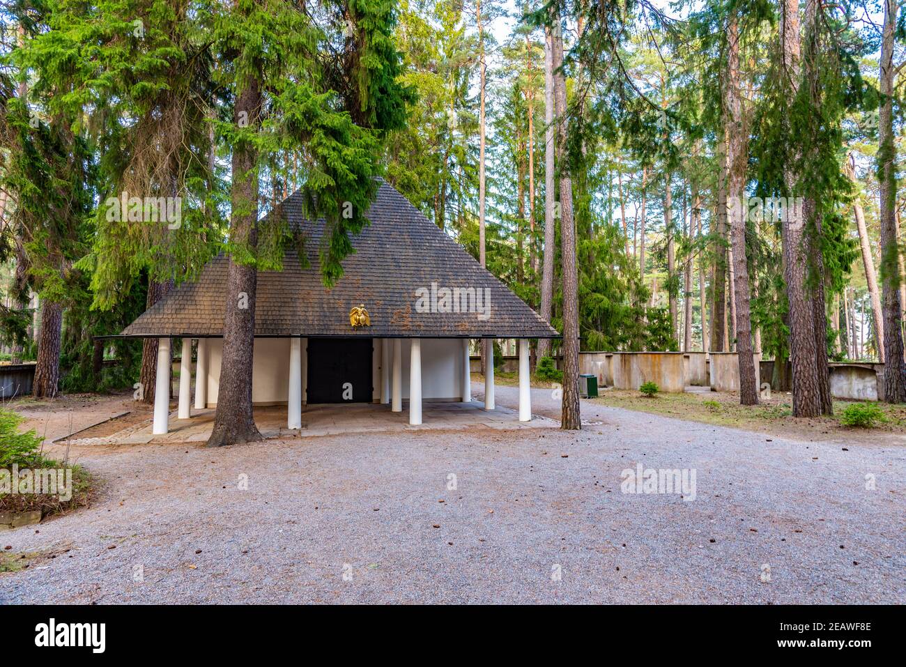 Skogskapellet cemetery chapel at the Skogskyrkogarden, Unesco-listed ...