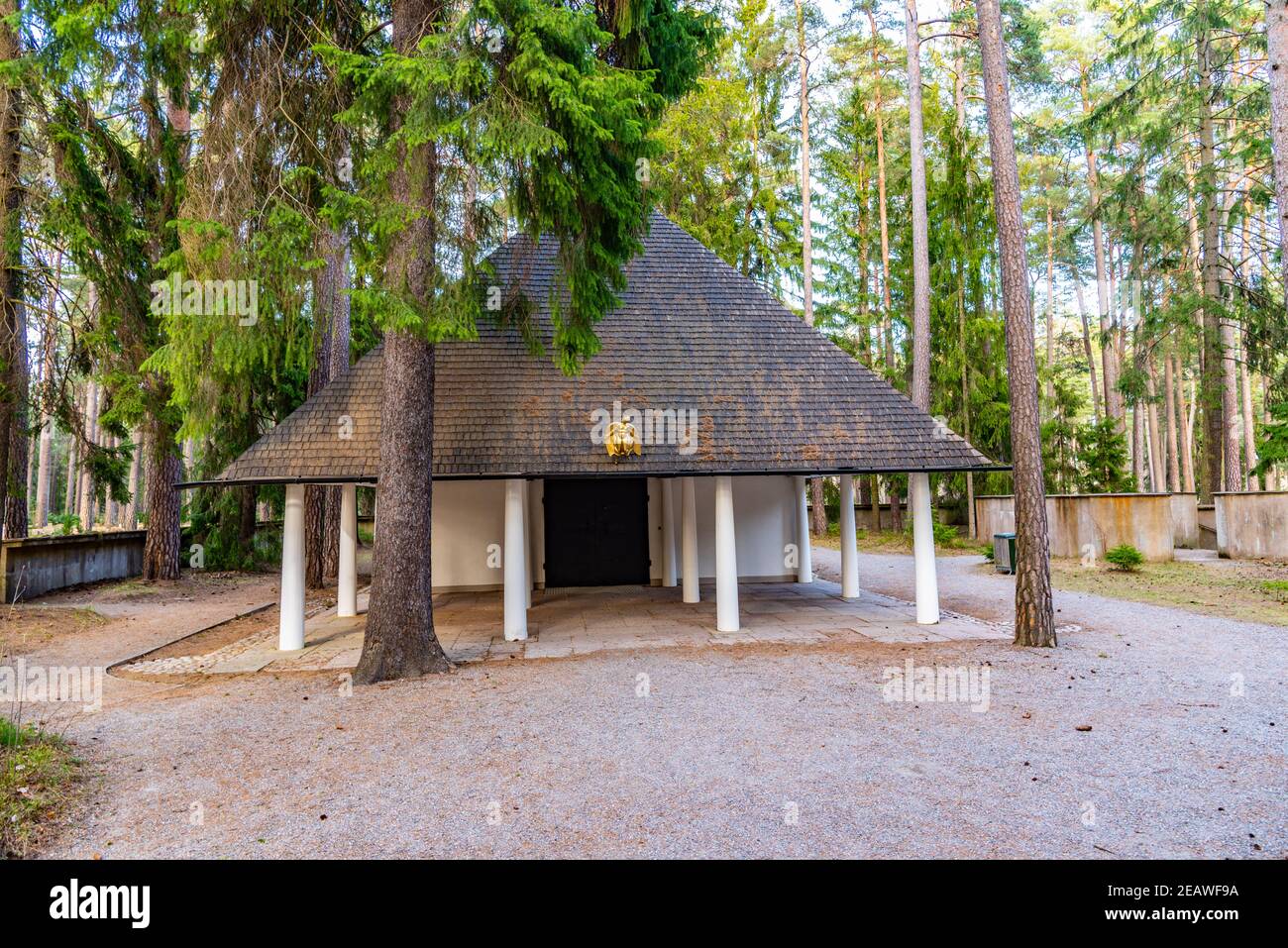 Skogskapellet cemetery chapel at the Skogskyrkogarden, Unesco-listed ...