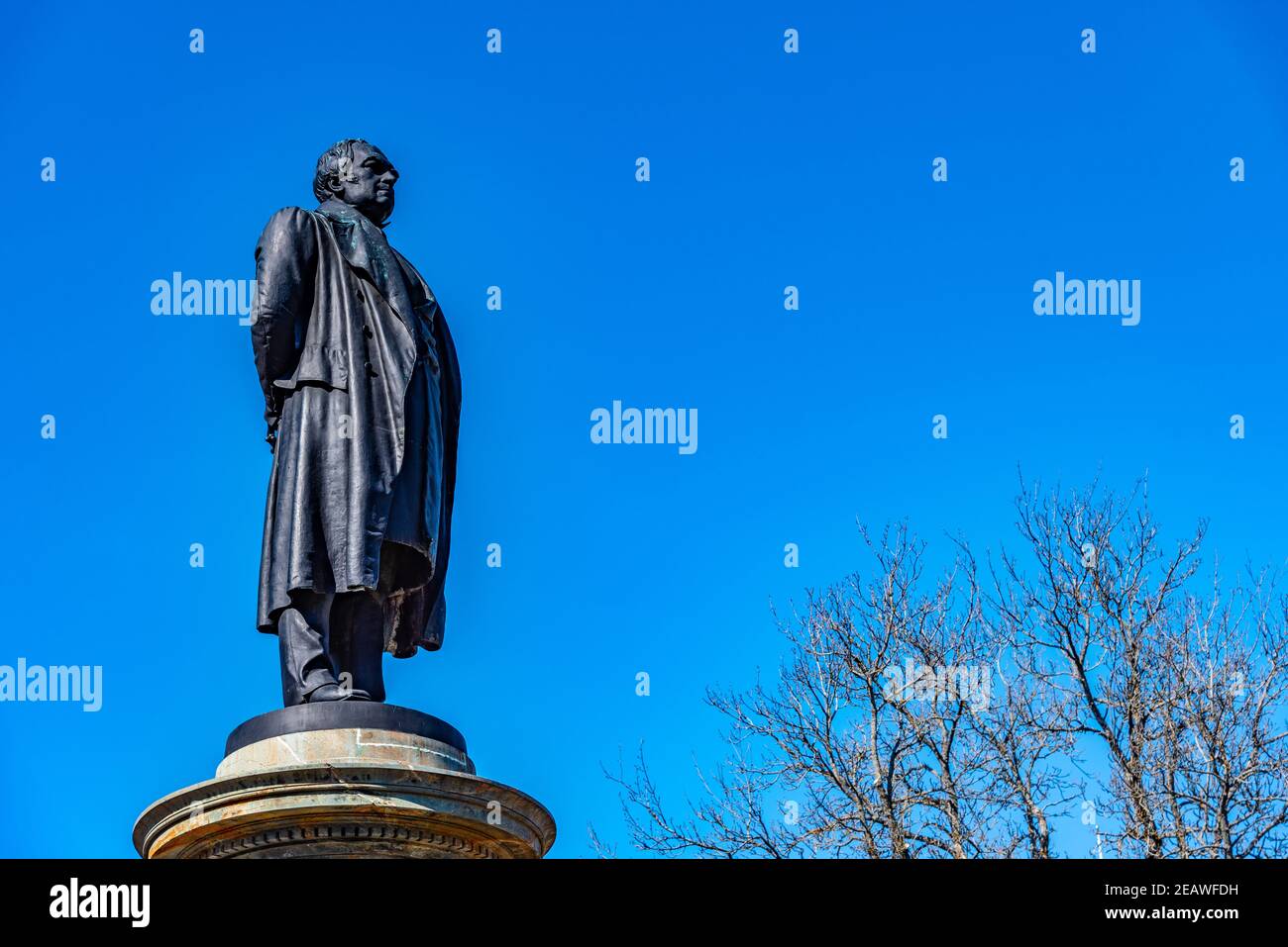 Statue of Erik Gustaf Geijer in front of the university of Uppsala in ...