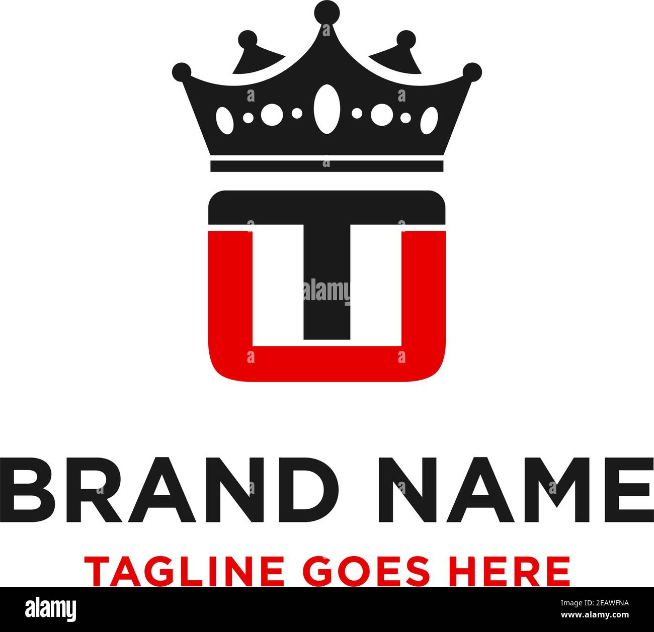 TU initial design and crown Stock Vector Image & Art - Alamy
