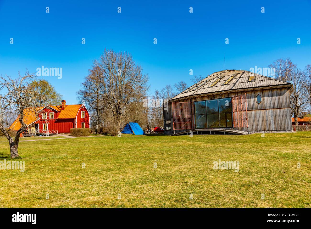 Museum of Gamla Uppsala in Sweden Stock Photo - Alamy