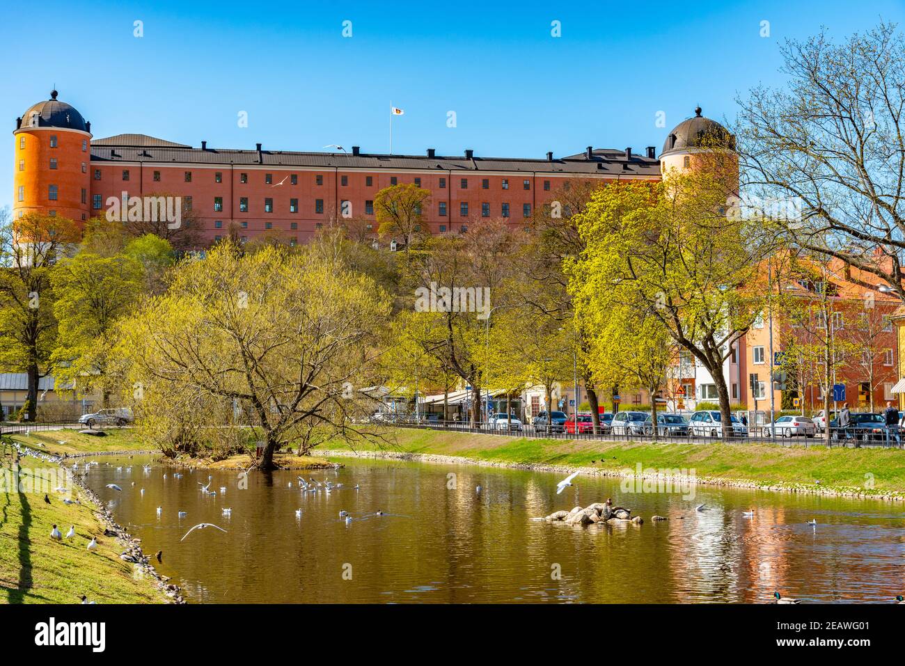 Uppsala castle viewed from the riverside in Sweden Stock Photo - Alamy