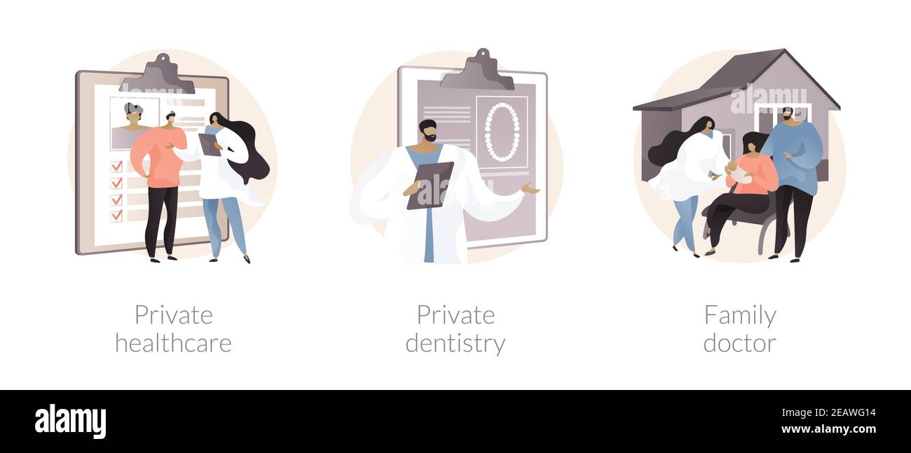 Healthcare insurance abstract concept vector illustrations Stock Vector ...