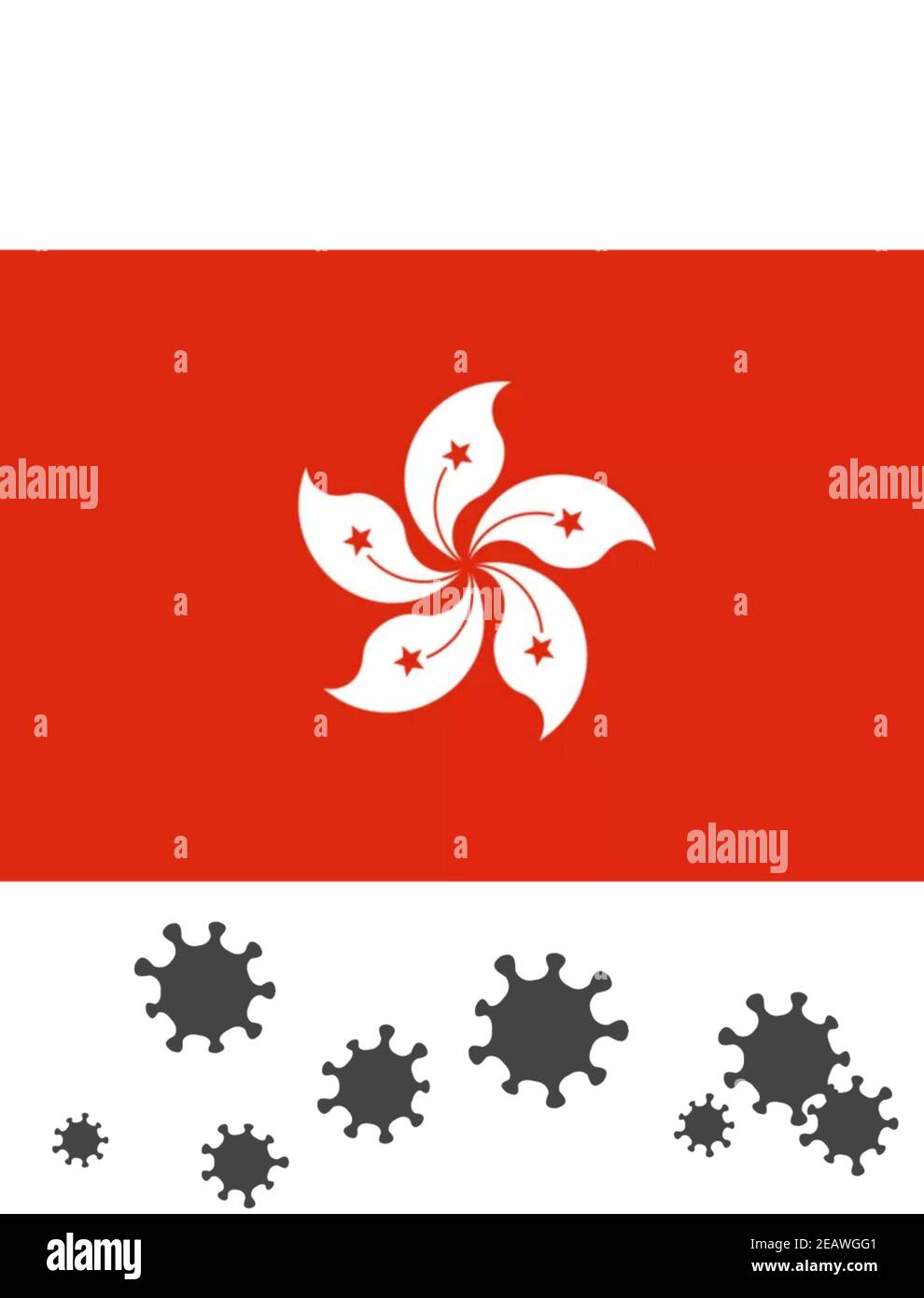 Coronavirus symbol background with the flags of the countries Stock ...