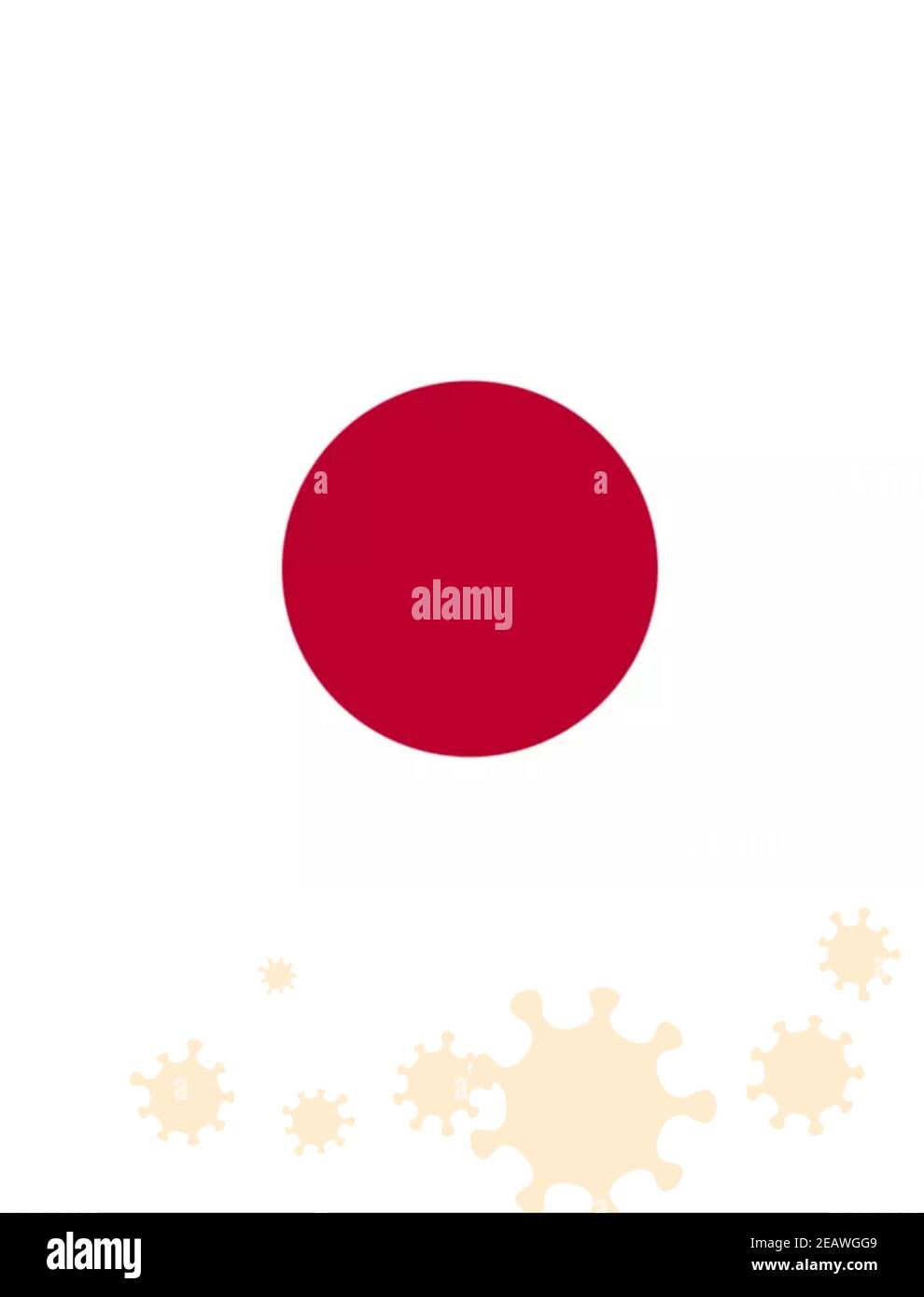 Coronavirus symbol background with the flags of the countries Stock ...