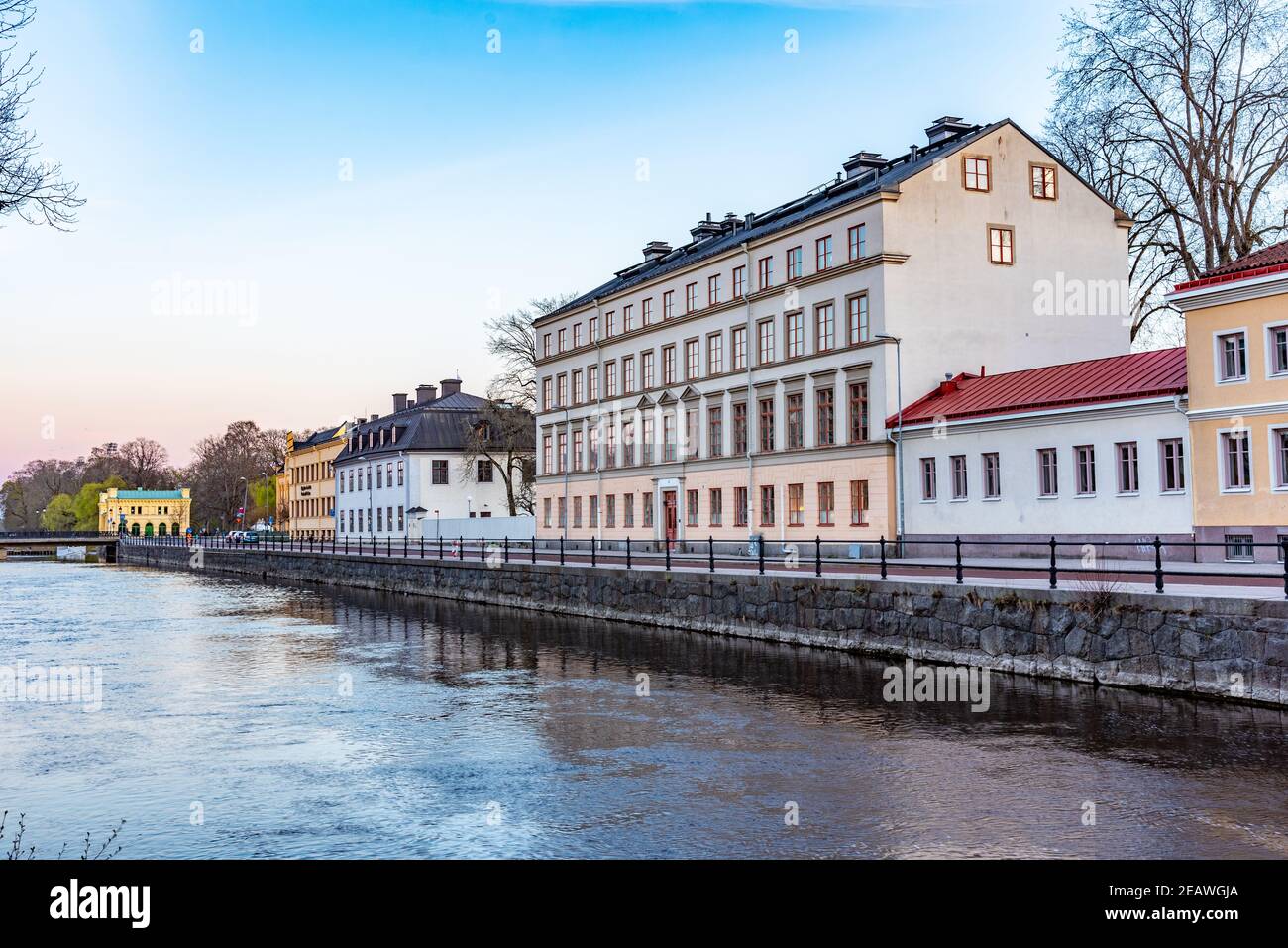 Promenade at the river fyris hi-res stock photography and images - Alamy