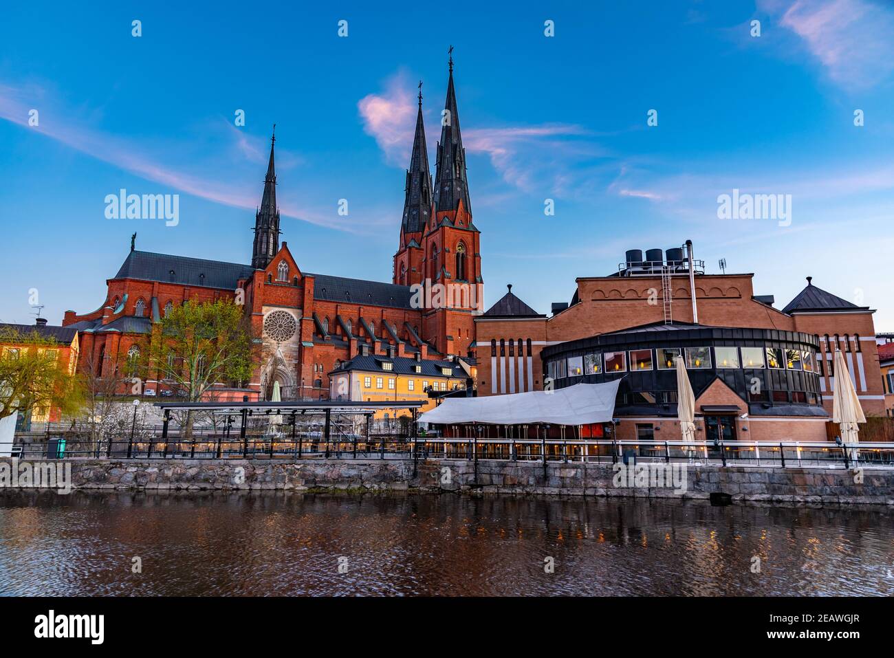 Cathedral by fyris river hi-res stock photography and images - Alamy