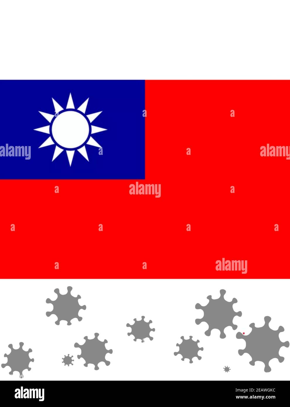 Coronavirus symbol background with the flags of the countries Stock ...