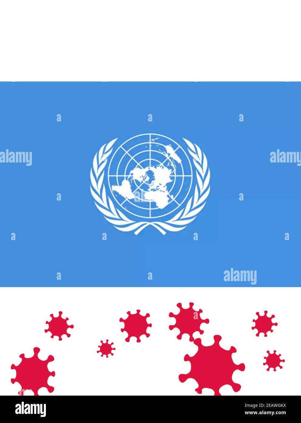 Coronavirus symbol background with the flags of the countries Stock ...