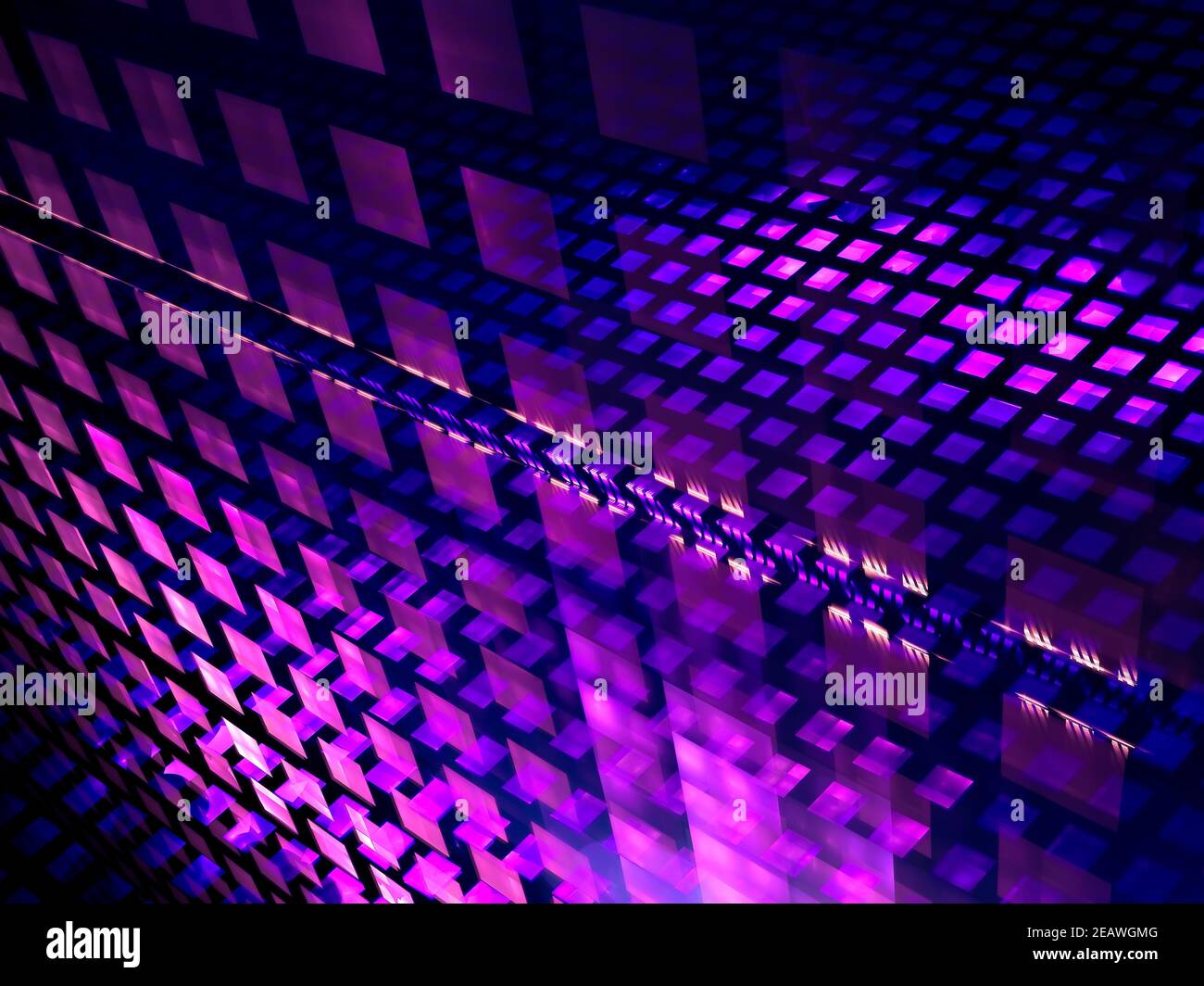 Abstract chaotic rectangle mesh hi-res stock photography and images - Alamy