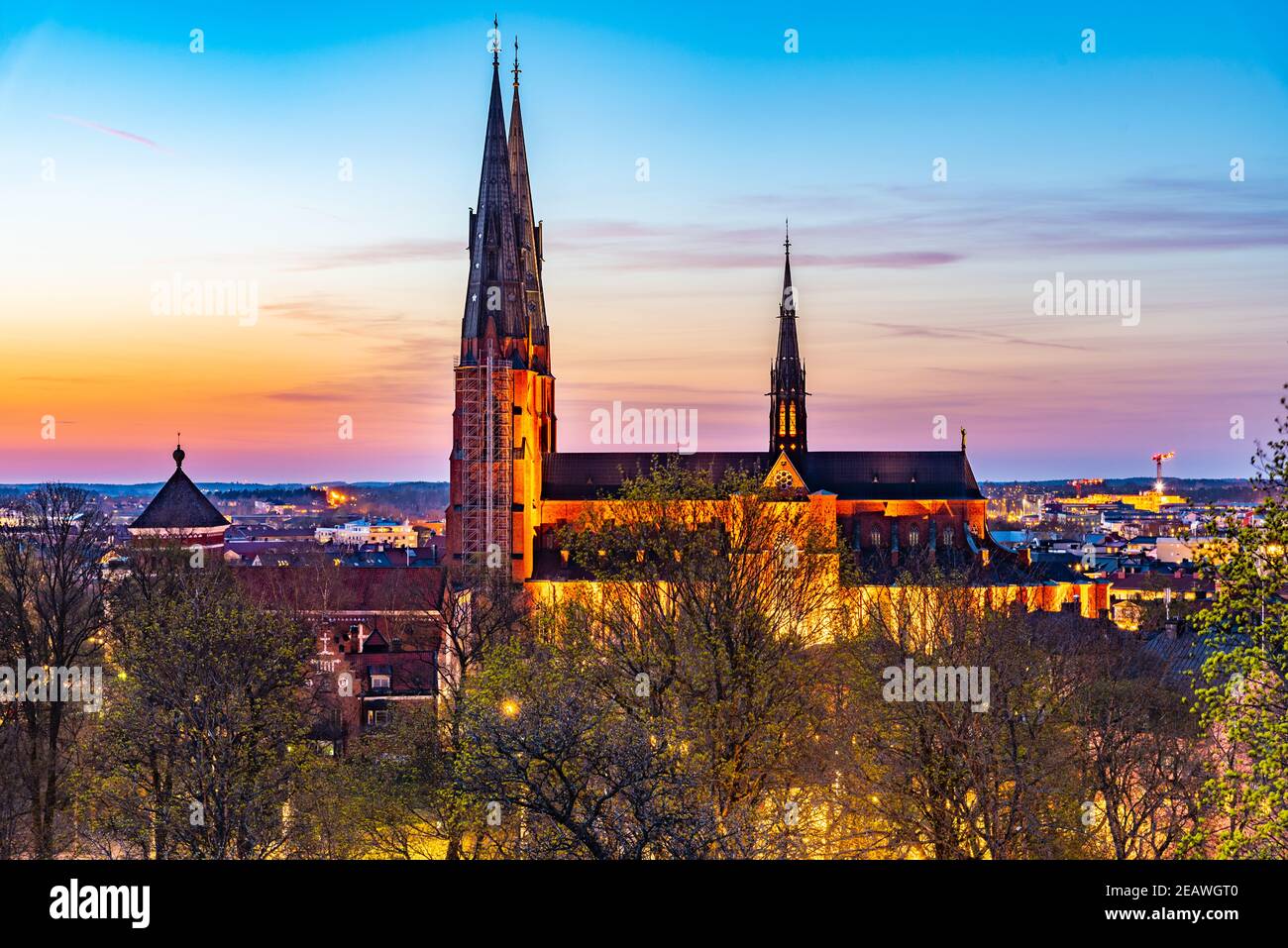 Uppsala cathedral aerial hi-res stock photography and images - Alamy