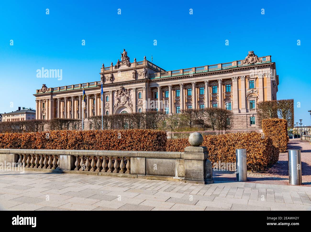Riksdag - building of the Swedish parliament in Stockholm Stock Photo ...
