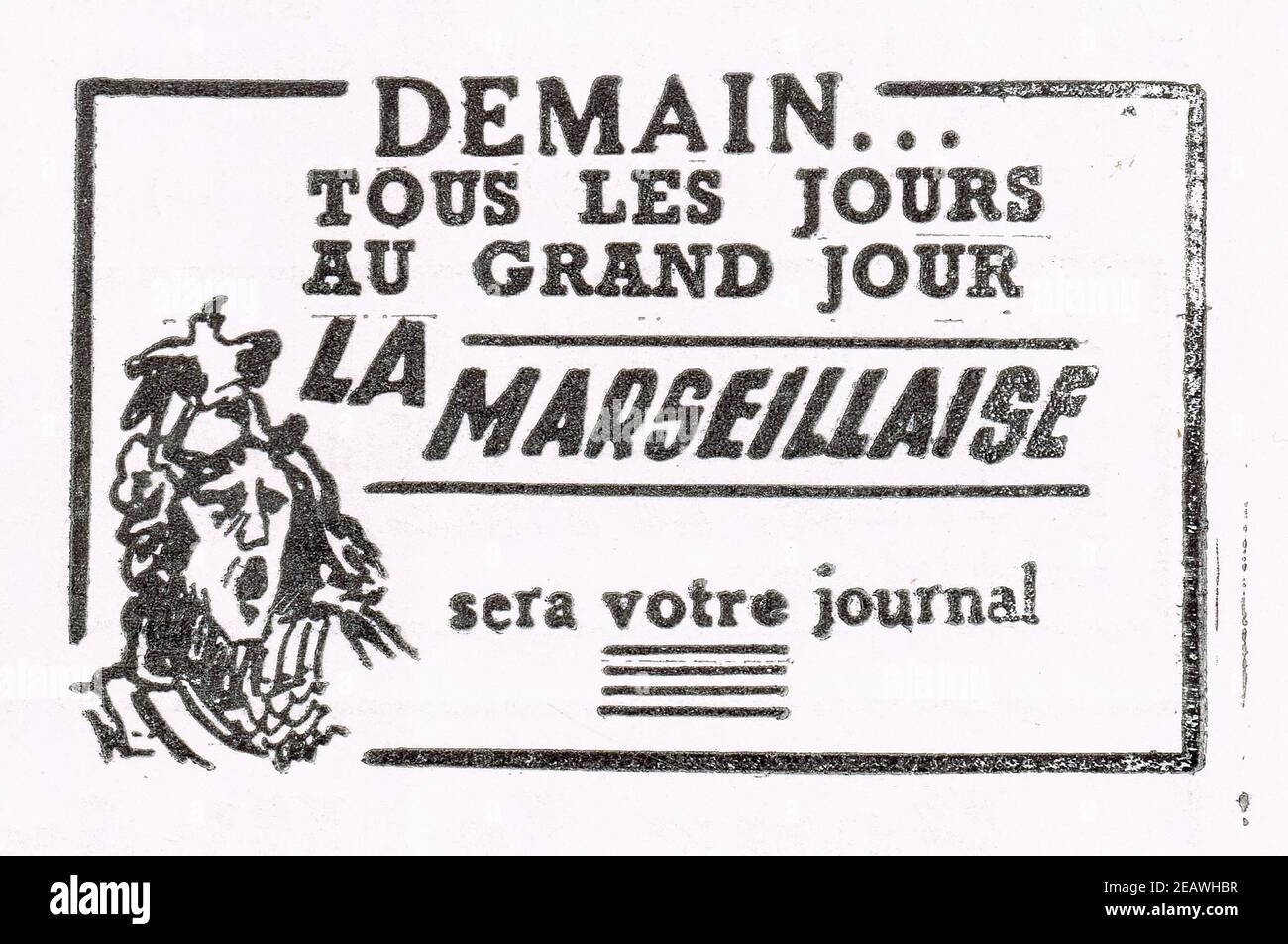 La Marseillaise, newspaper of the french National Liberation Movement ...