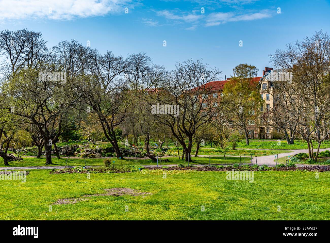 Botanical garden in swedish town Lund Stock Photo - Alamy