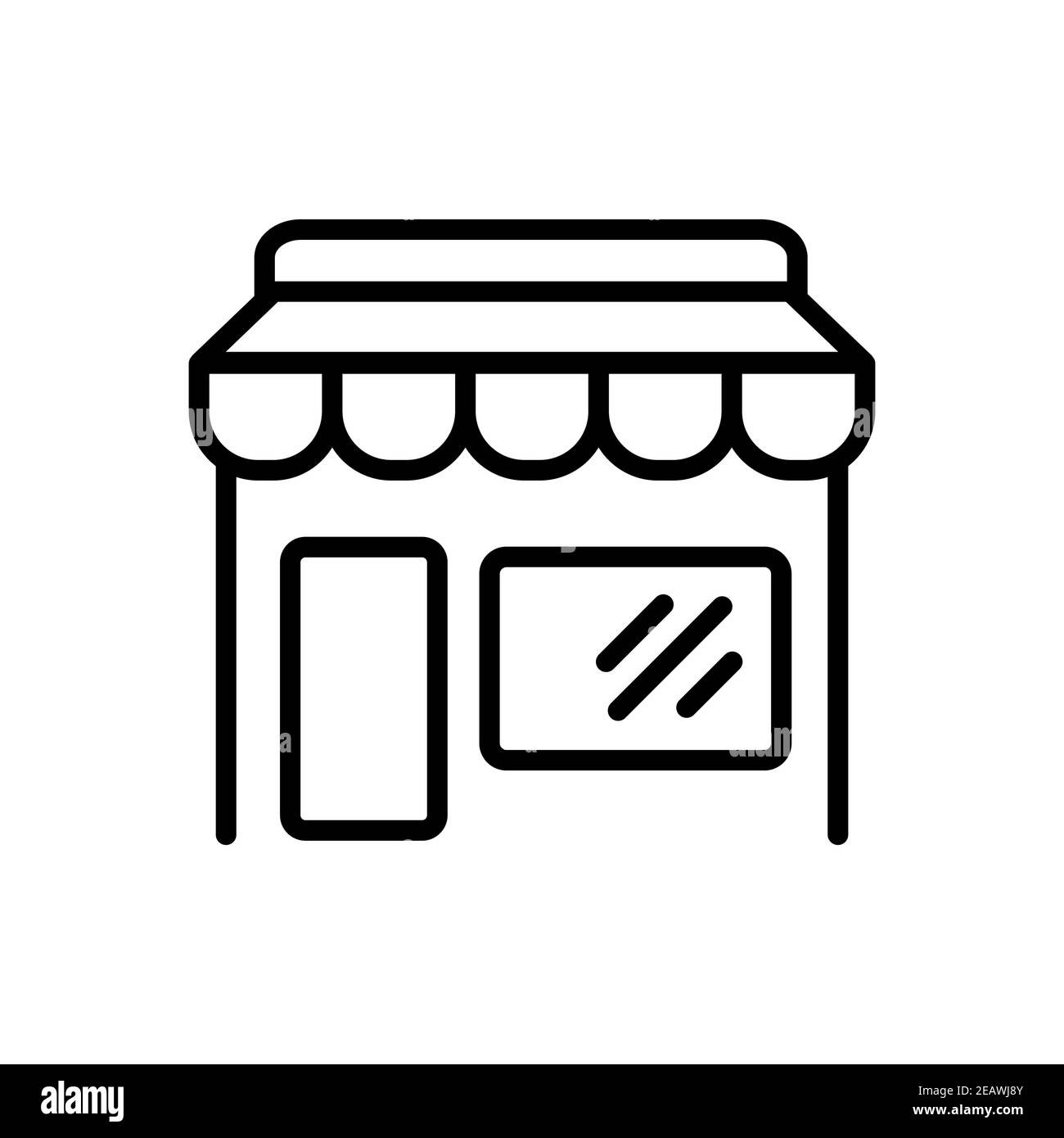 Store front isolated icon. E-commerce sign. Graph symbol for your web ...