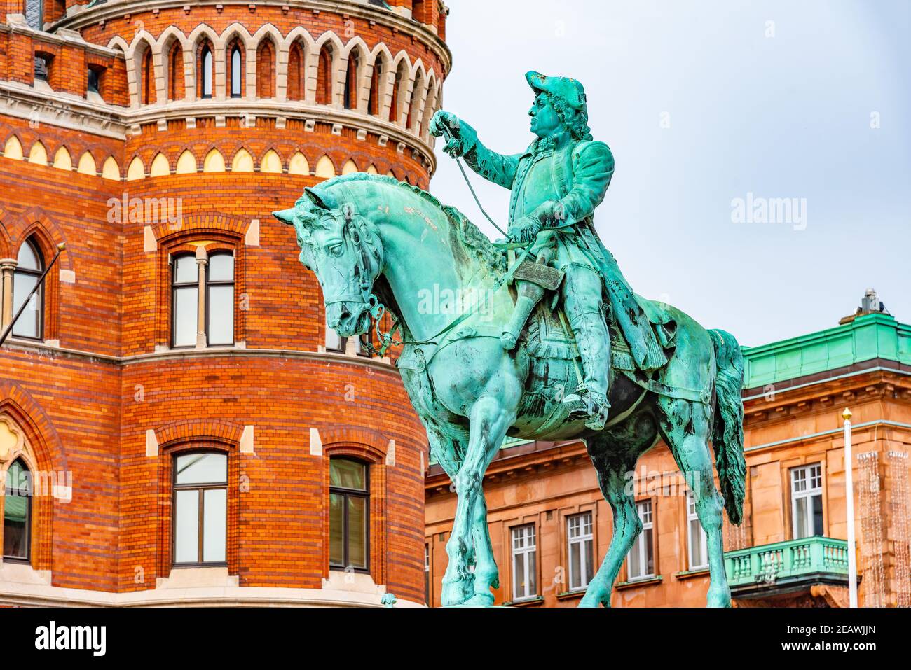 Statue of Magnus Stenbock in Helsingborg, Sweden Stock Photo - Alamy