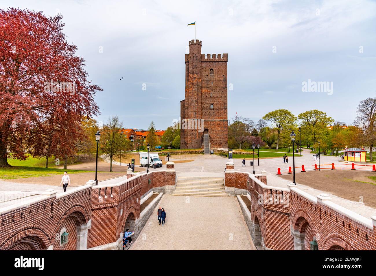 View of Karnan tower in Helsingborg, Sweden Stock Photo - Alamy