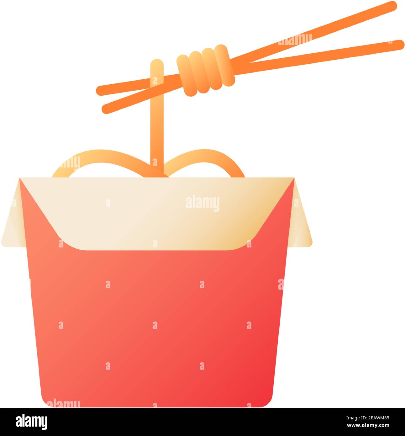 Wok menu icon cartoon Cut Out Stock Images & Pictures - Alamy