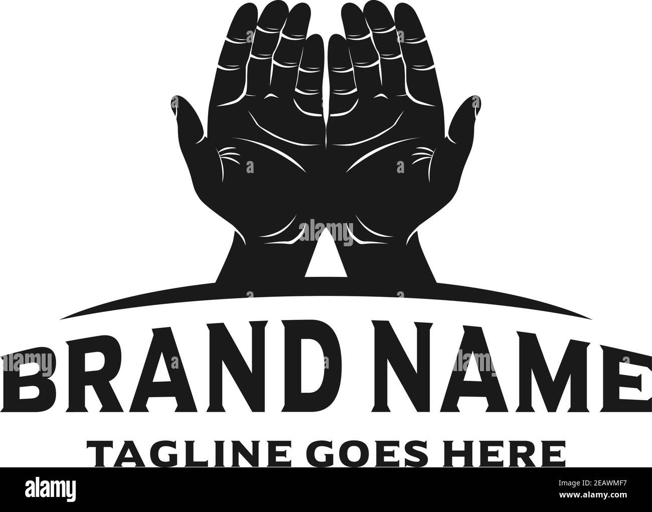 Stop hand flat modern Cut Out Stock Images & Pictures - Alamy