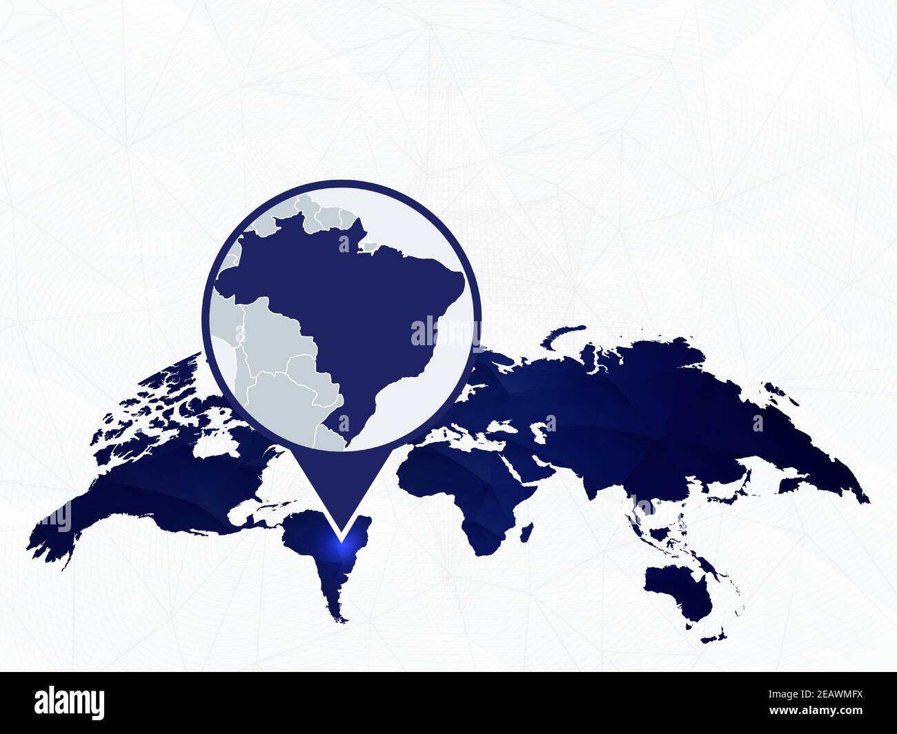 Infographic Brazil Map Stock Vector Images - Alamy