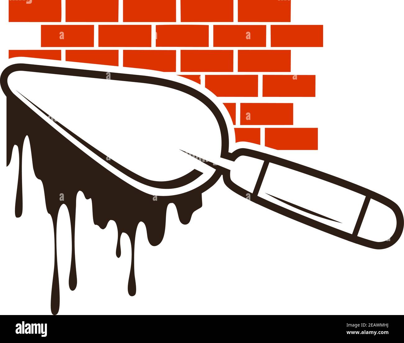 Logo house construction company brick hi-res stock photography and ...