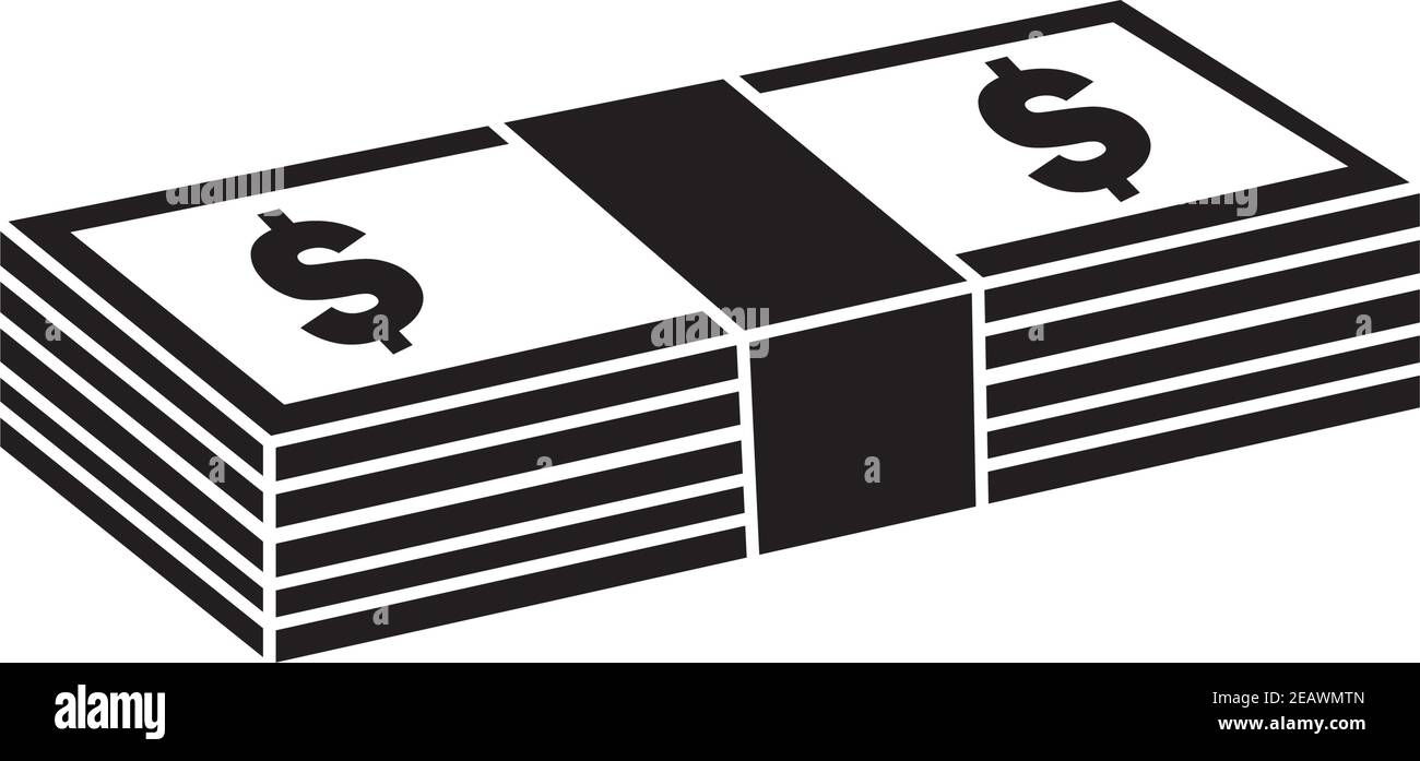 Money Stack Silhouette