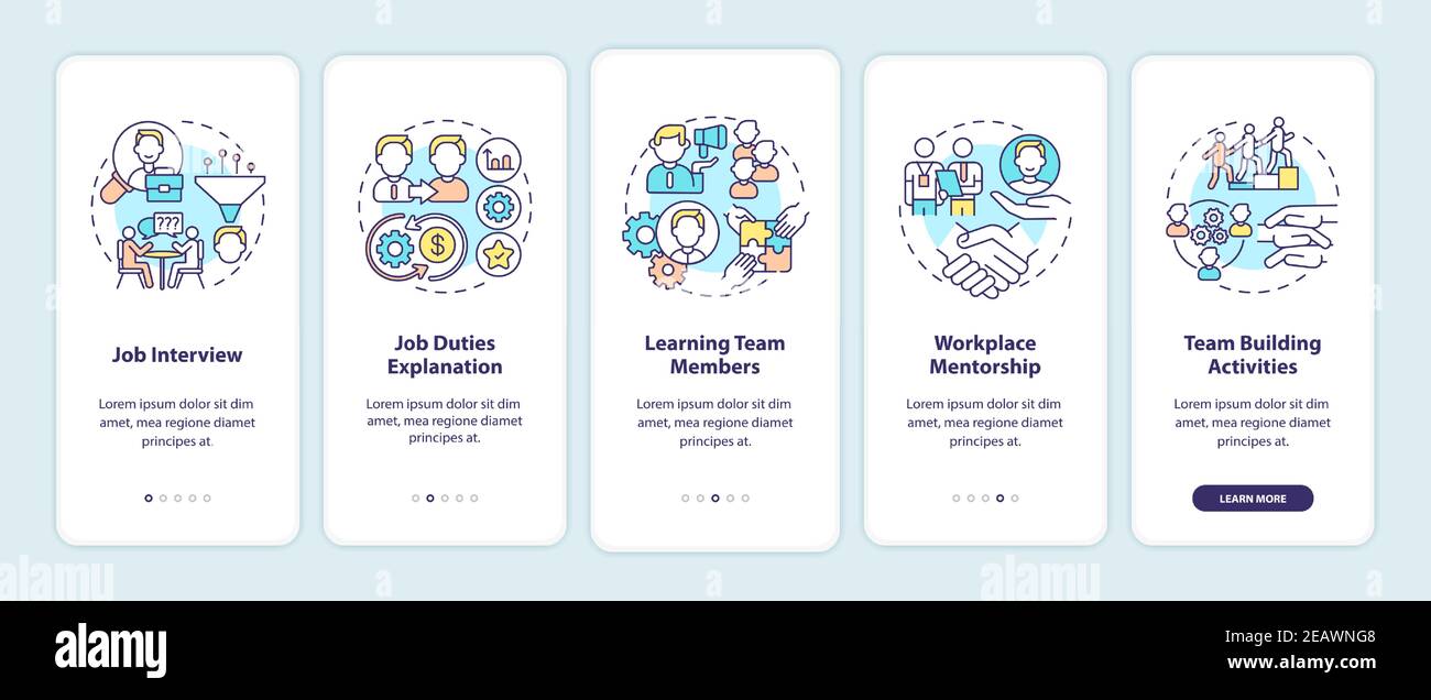 Worker adaptation stages Stock Vector Image & Art - Alamy