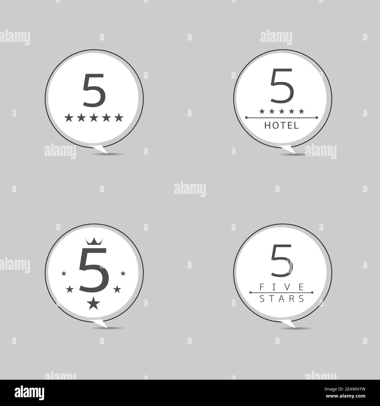 Five sign Stock Vector Images - Alamy
