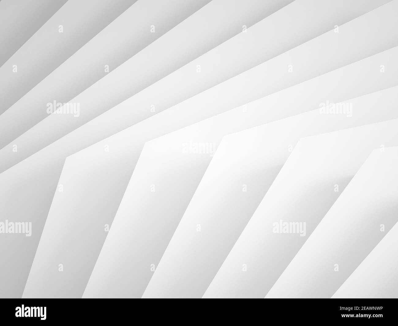 Abstract parametric pattern, white geometric installation with soft ...