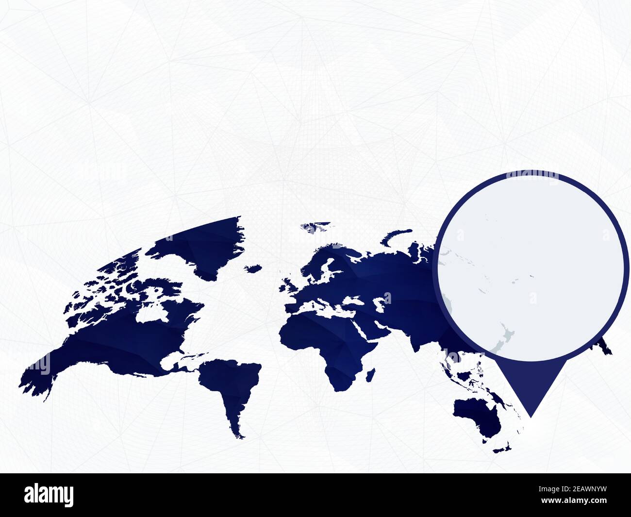 Samoa detailed map highlighted on blue rounded World Map. Map of Samoa ...
