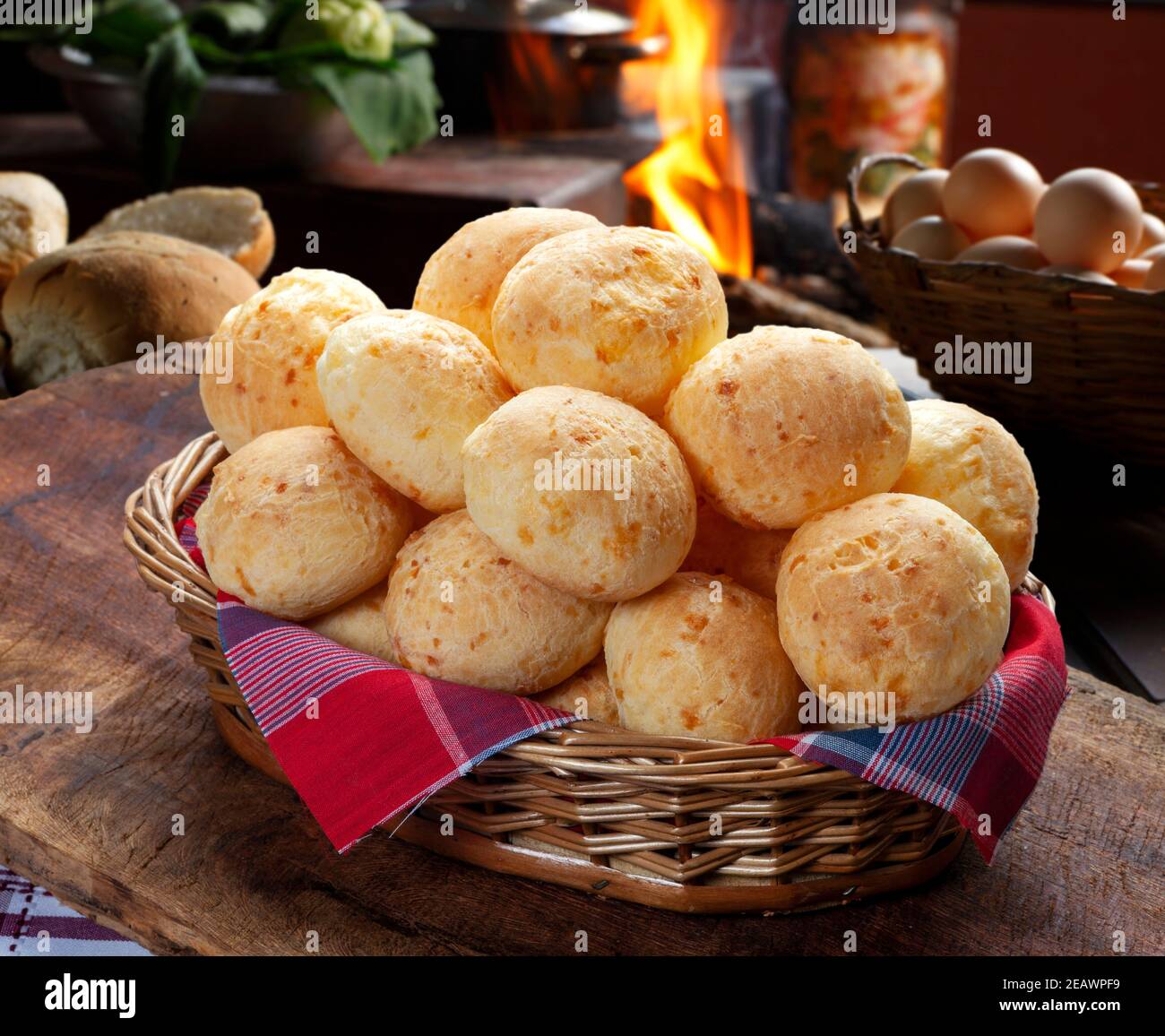 Brazilian snack cheese bread Stock Photo - Alamy