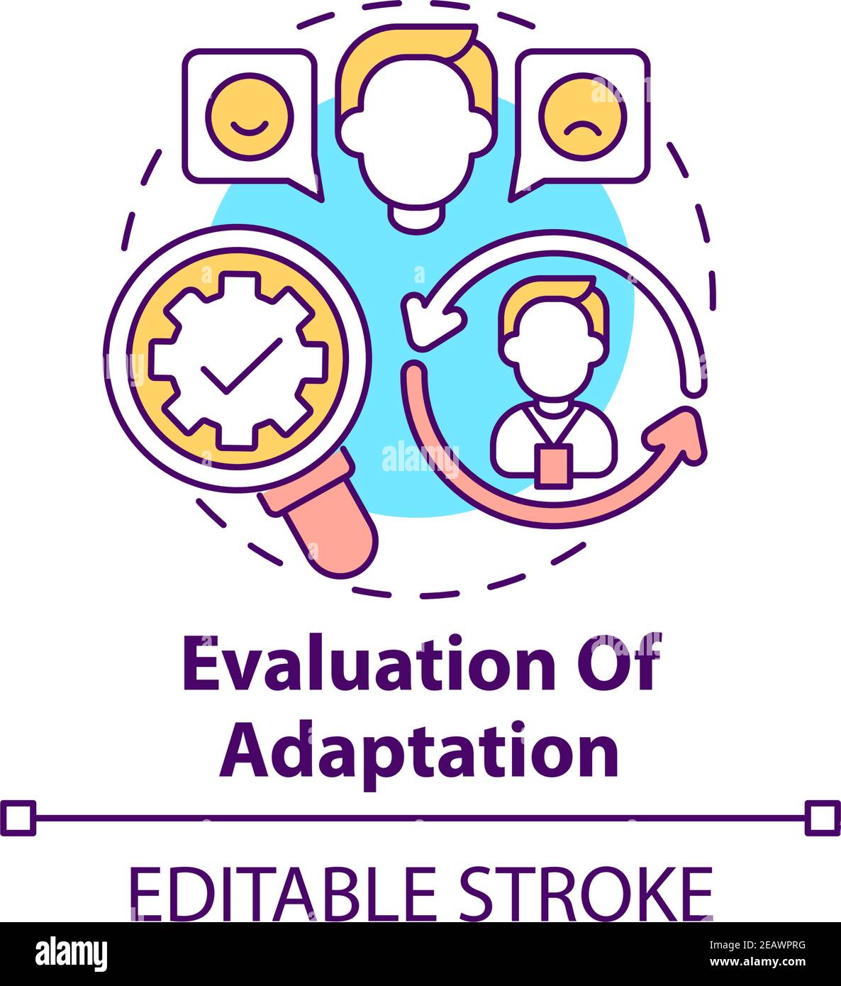 Evaluation of adaptation concept icon Stock Vector Image & Art - Alamy