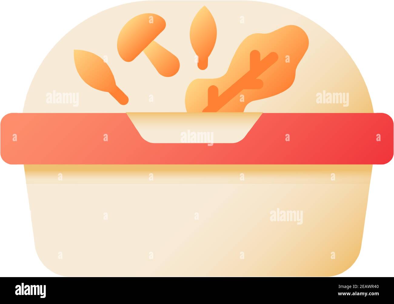 Salad in take away Stock Vector Images - Alamy