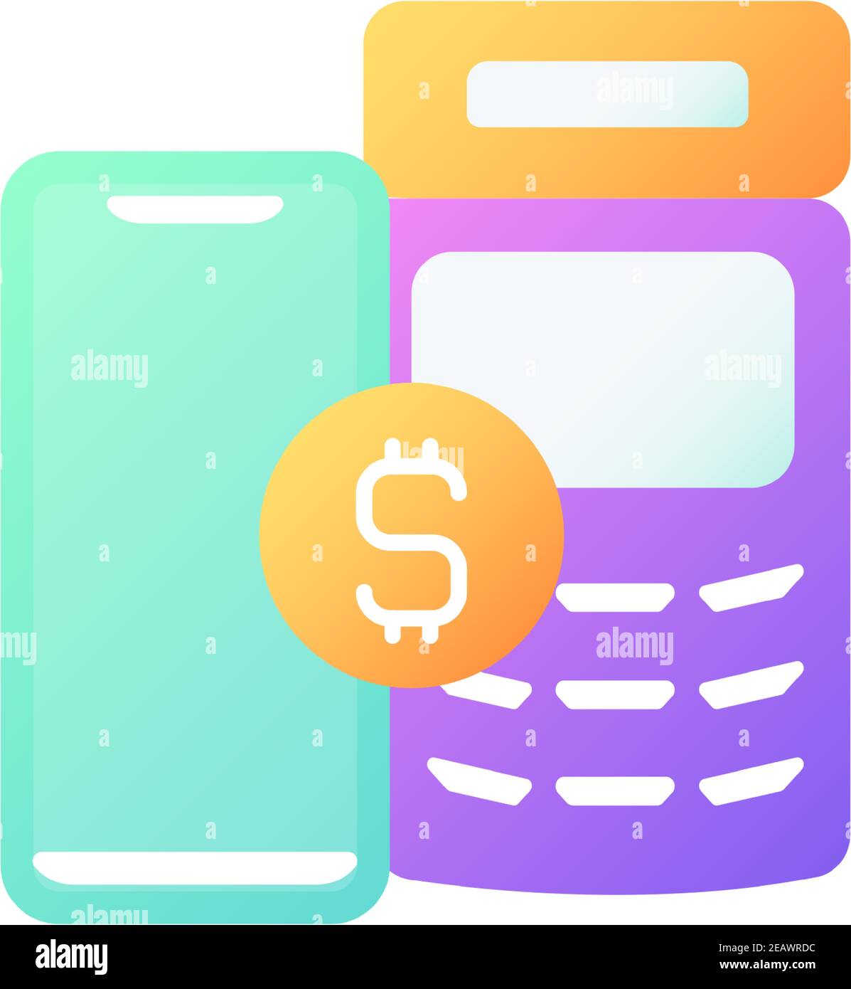 Transaction fee flat icon Cut Out Stock Images & Pictures - Alamy