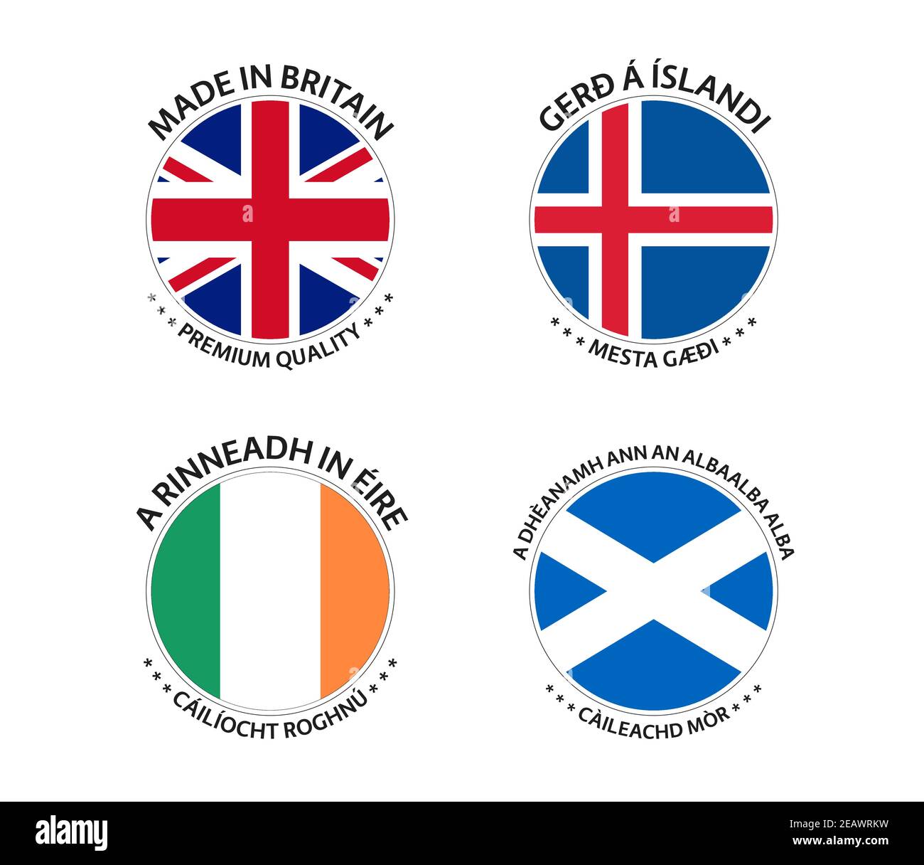 Eu and british flags Stock Vector Images - Alamy