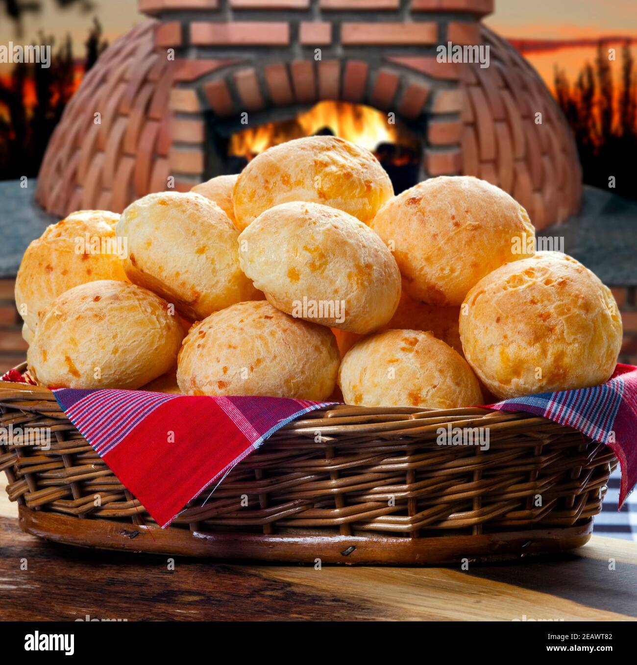 Brazilian snack cheese bread Stock Photo - Alamy