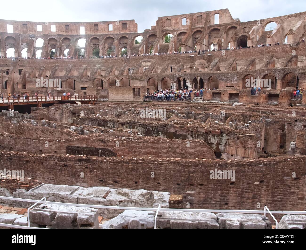 Inside te famous amphitheater Colosseum in rome Stock Photo - Alamy