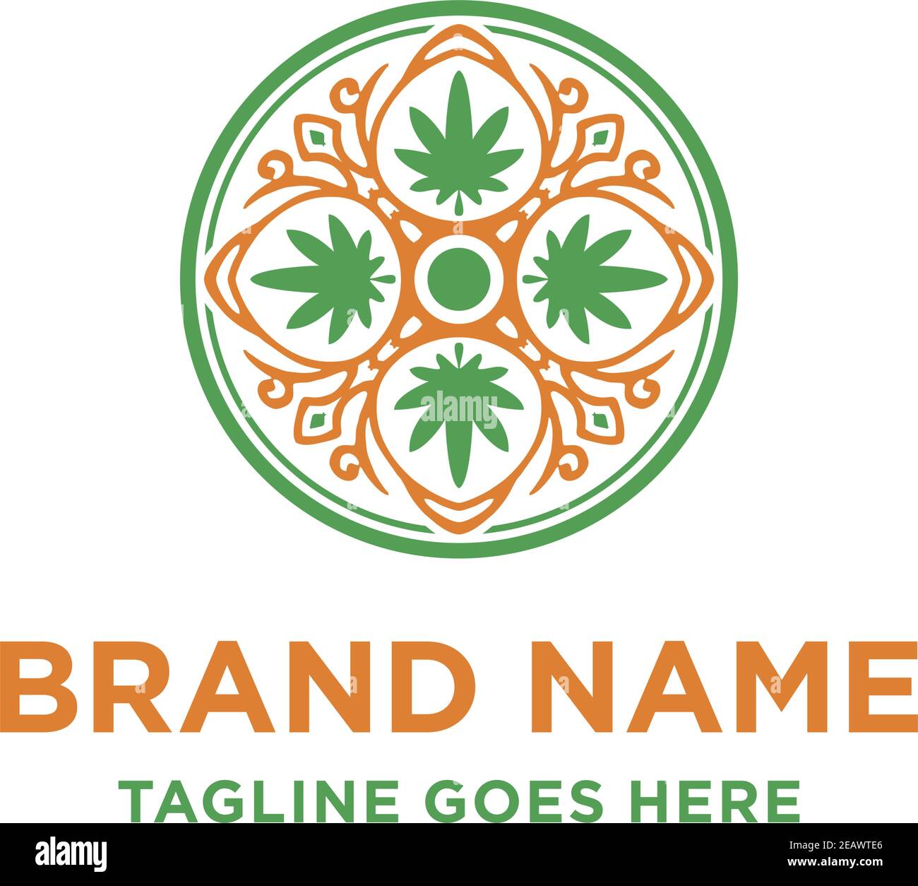 marijuana leaf logo design your company Stock Vector Image & Art - Alamy