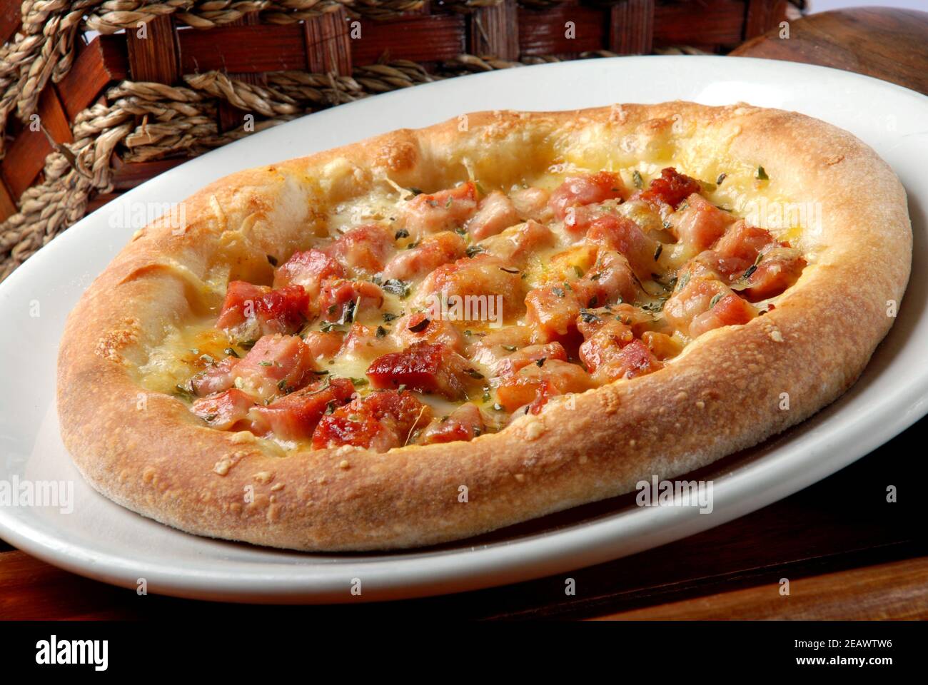 Delicious roast pizza Stock Photo - Alamy