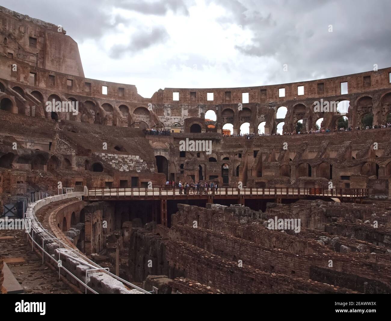 Inside te famous amphitheater Colosseum in rome Stock Photo - Alamy