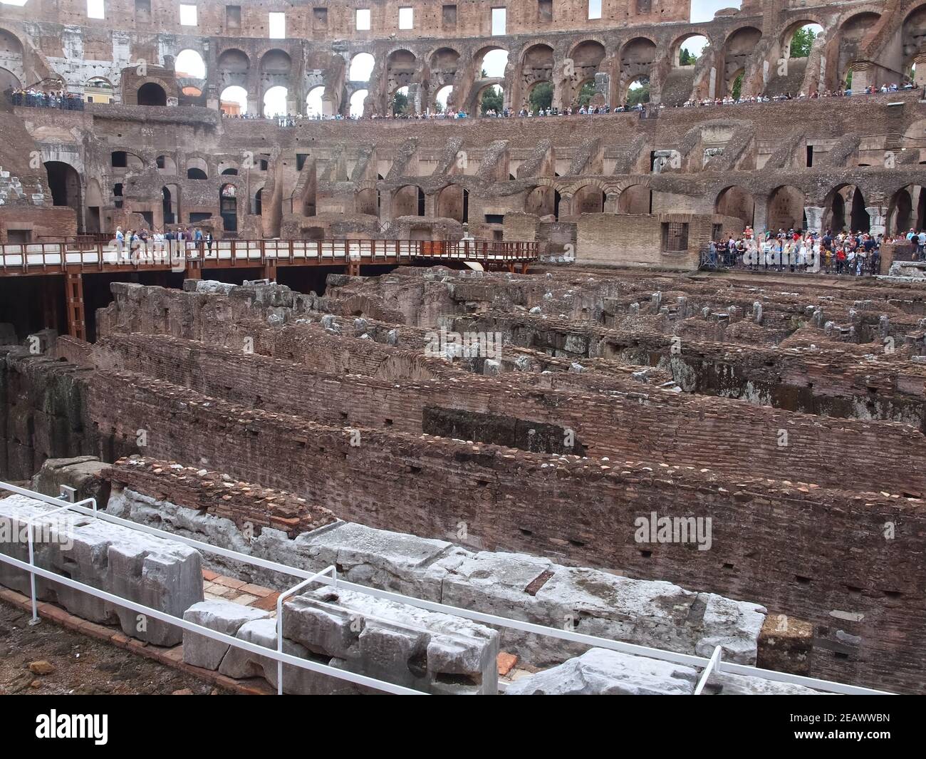 Inside te famous amphitheater Colosseum in rome Stock Photo - Alamy