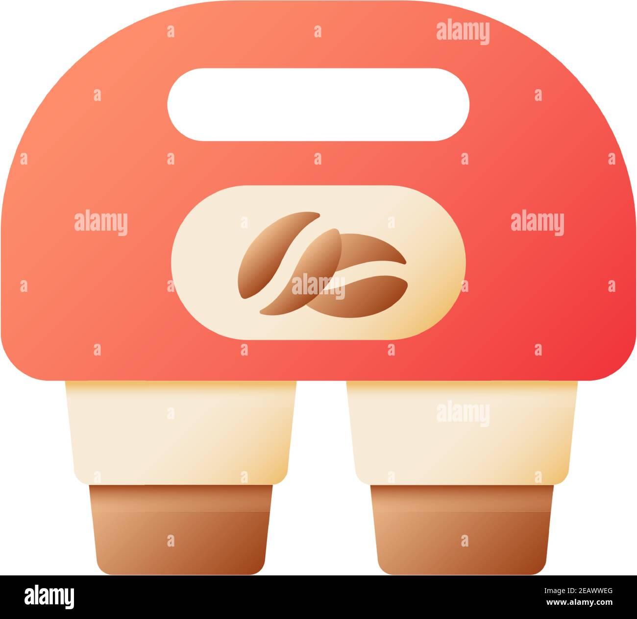 Coffee take out vector flat color icon Stock Vector Image & Art - Alamy