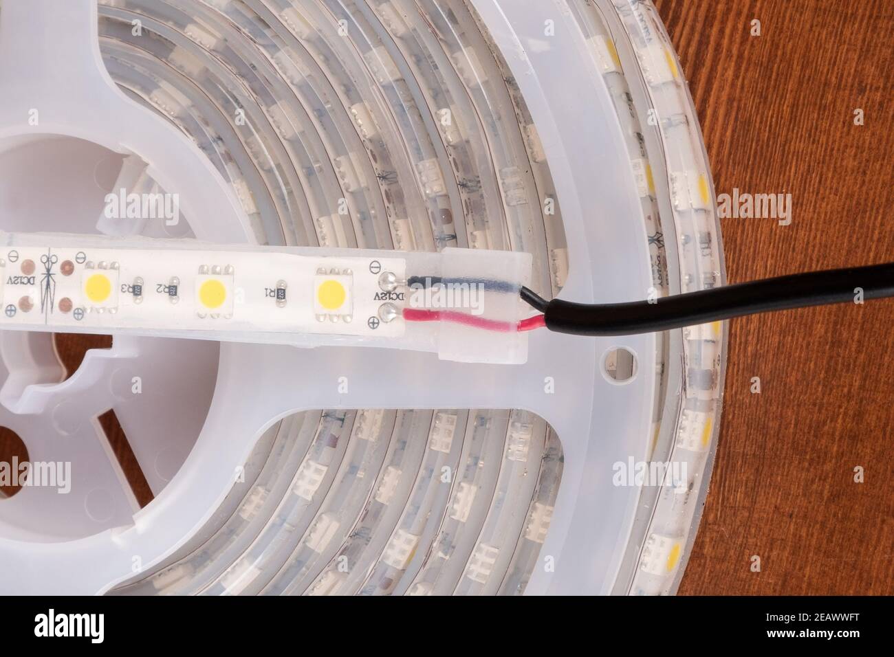 connecting LED strip,roll with diode light Stock Photo - Alamy