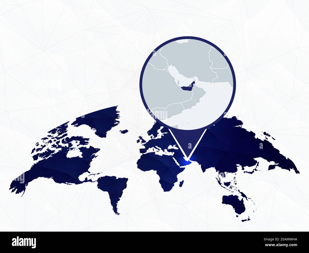 Dubai highlighted map hi-res stock photography and images - Alamy