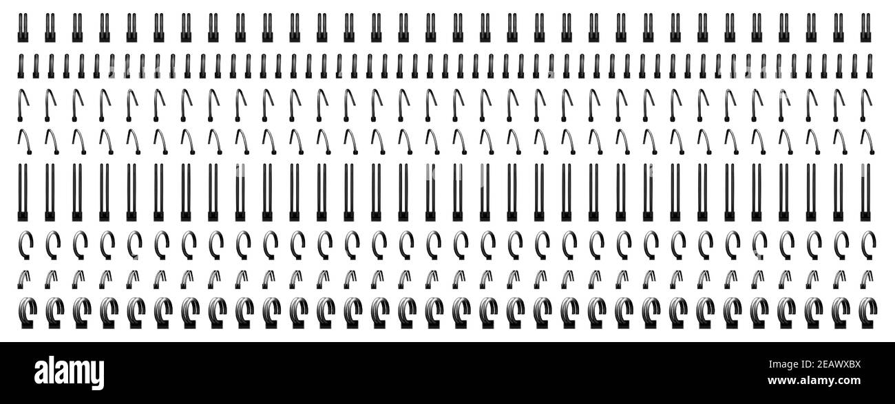 Notebook spirals, wire steel ring bindings and springs for calendar ...