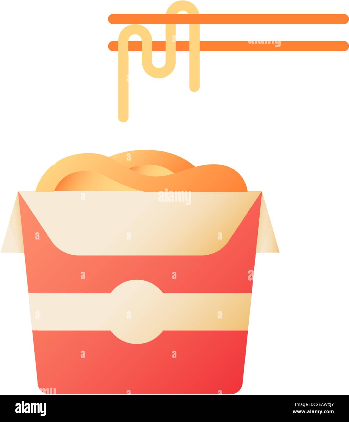 Chinese takeaway box noodles Cut Out Stock Images & Pictures - Alamy