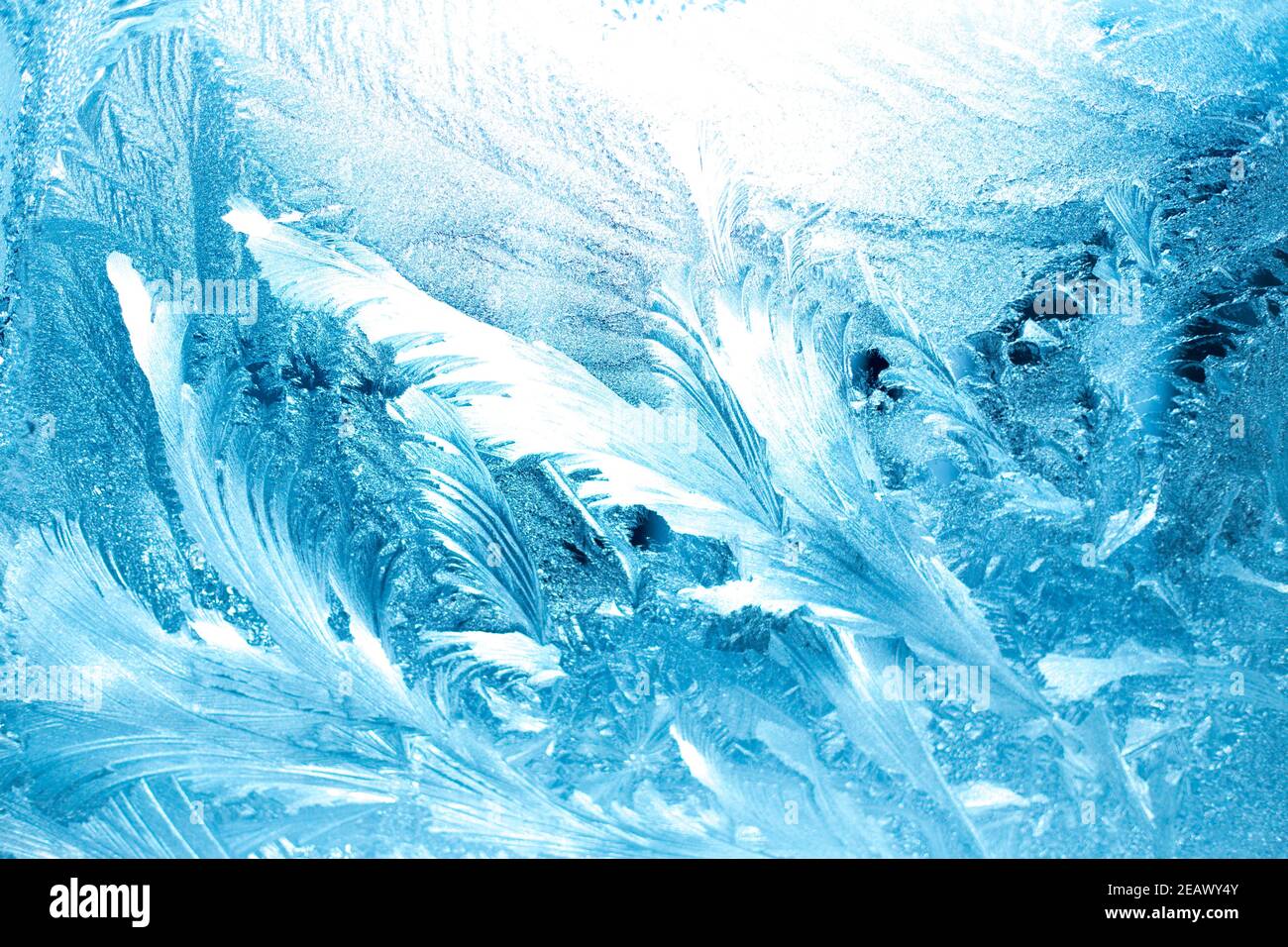 ice texture on the window, white Stock Photo - Alamy