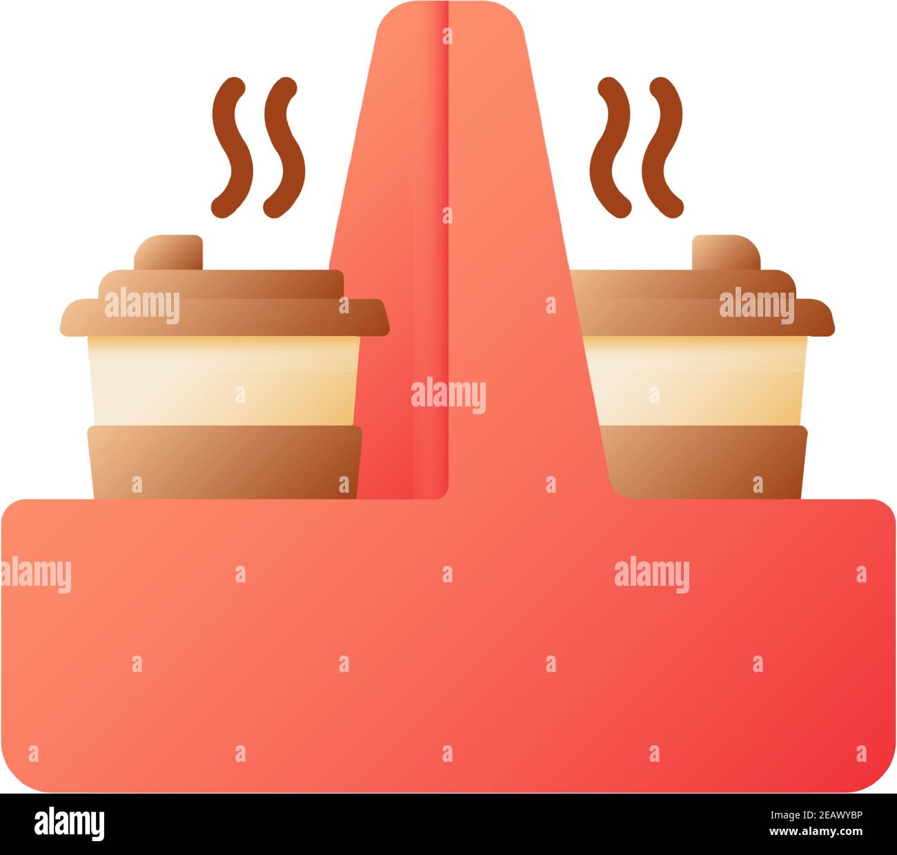 Takeaway coffee cups in cafe Stock Vector Images - Alamy